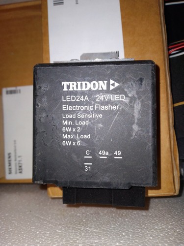 Tridon Electronic Flasher Unit Load Sensitive 6W x 2 6W x 6 24V LED ...