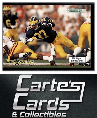 Erick Anderson 1992 Gridiron #53 Michigan Wolverines | eBay