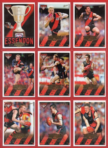 2000 AFL ESSENDON PREMIERSHIP CARDS - PICK FROM MENU LOT & COMPLETE ...