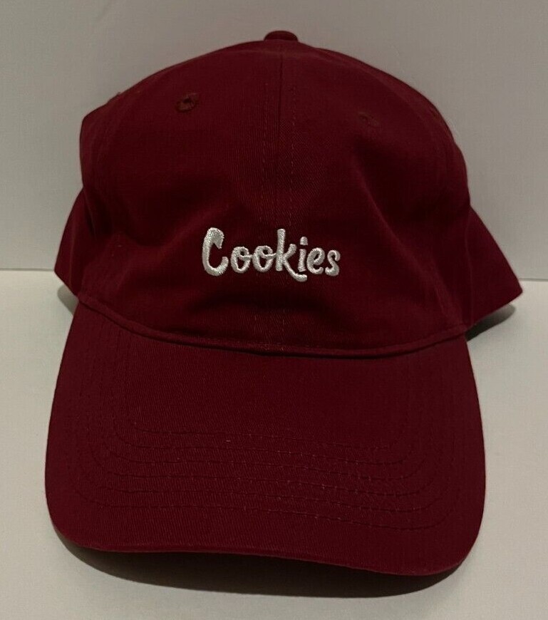 Cookies SF Clothing Men's Dad Hat Burgundy/White Adjustable Cap | eBay