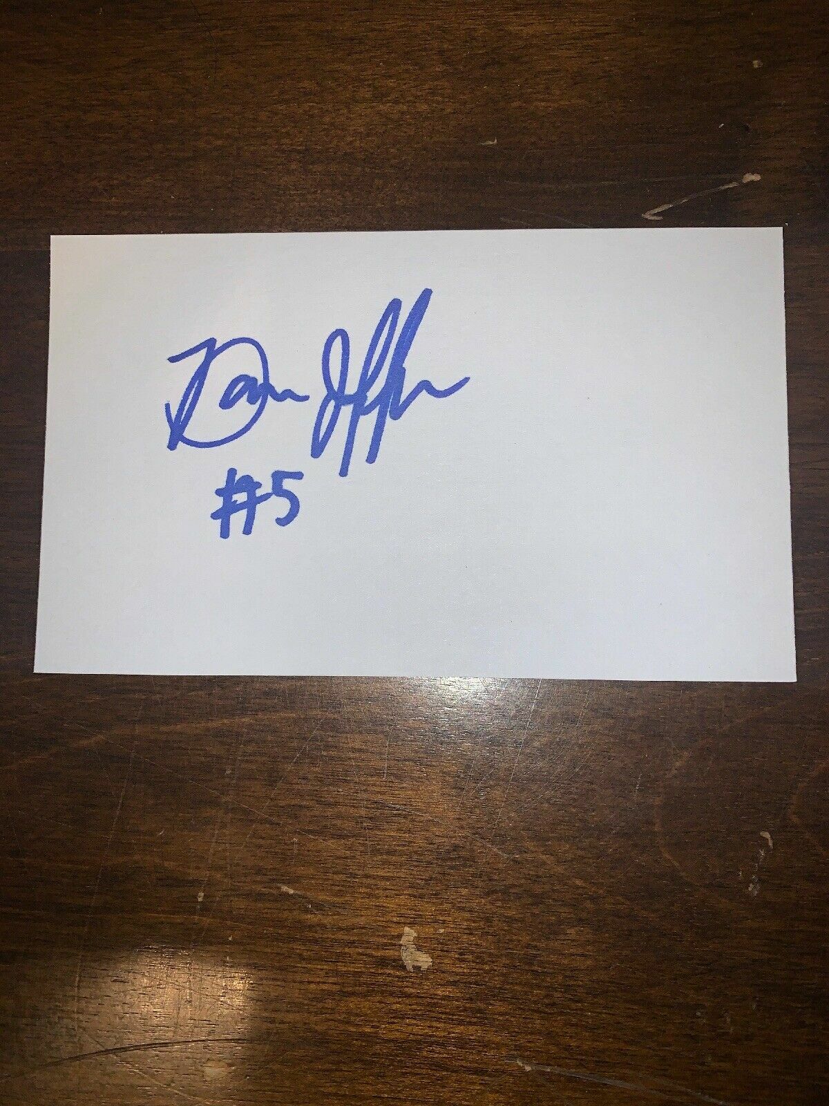 DAVIN JEFFERSON - BASKETBALL - AUTOGRAPH SIGNED - INDEX CARD -AUTHENTIC ...