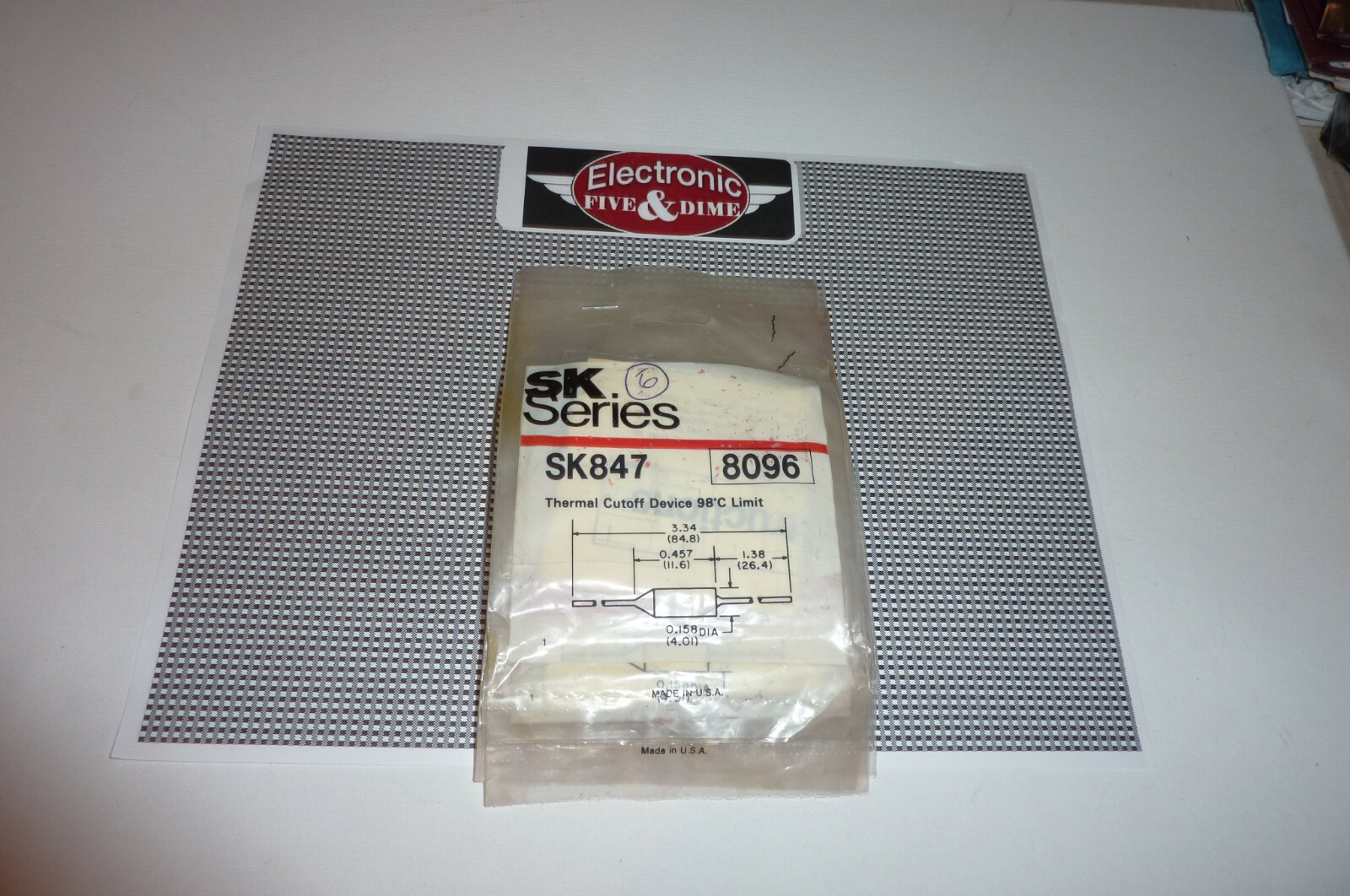 SK847 RCA (NTE8096) FUSE THERMAL CUTOFF 98 *C 15A 277V | eBay