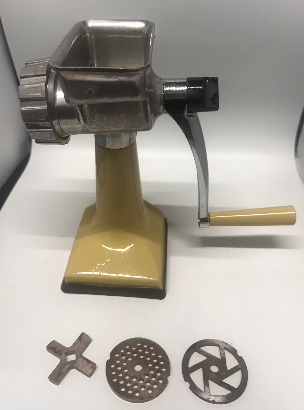 Vintage Rival Grind-O-Mat Meat Grinder Food Chopper Model 303 Gold In ...