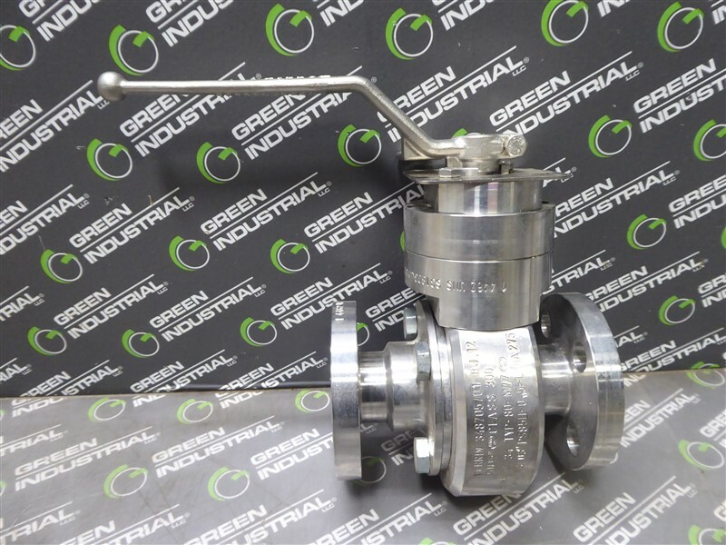 USED 1/2" Perrin PS85H-0,5-L BA275 Series 80-M Two Way Ball Valve Class ...
