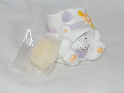 GIFTCO Co. Porcelain Easter Themed Bunny Rabbit Tealight Candle Holder ...