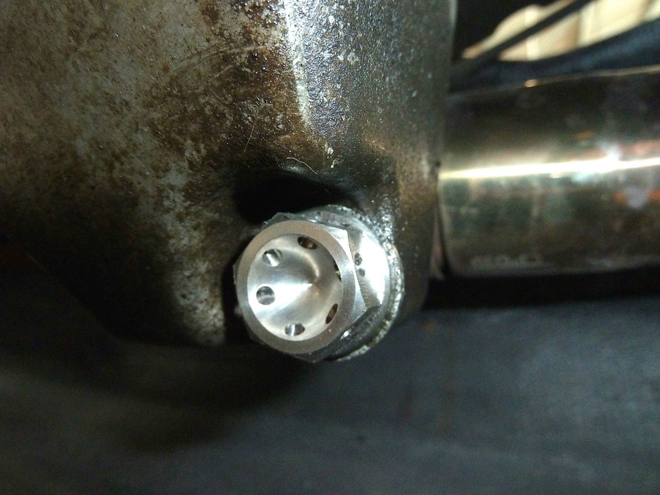 Honda VFR800 V-TEC TITANIUM OIL DRAIN SUMP PLUG BOLT MAGNETIC CROSS ...