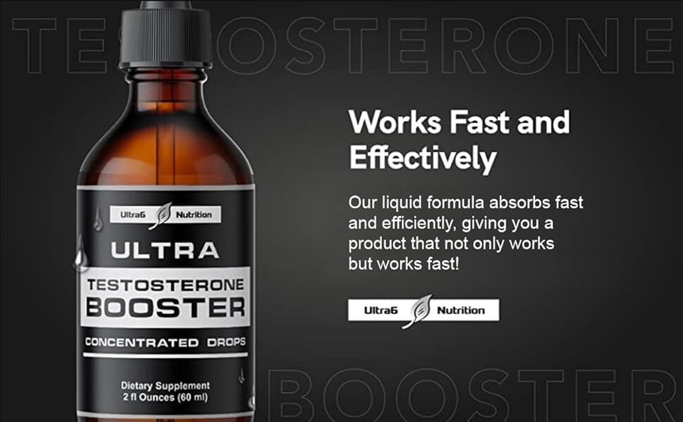 Ultra6 Nutrition Testosterone Booster Liquid Men Women Endurance Fast ...