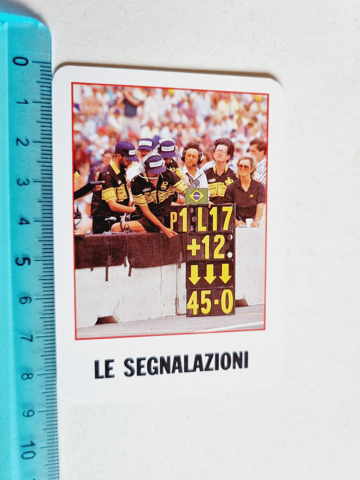 Card The Signals Formula 1 Red Paper Original Vintage New | eBay