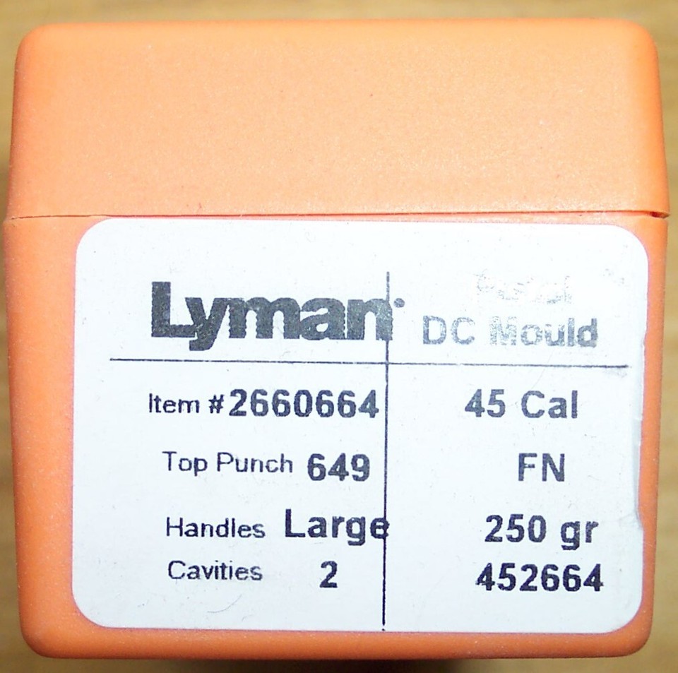 LYMAN/IDEAL 452664 45 CAL 250 GRAIN MOLD NEW IN BOX 45 COLT COWBOY | eBay