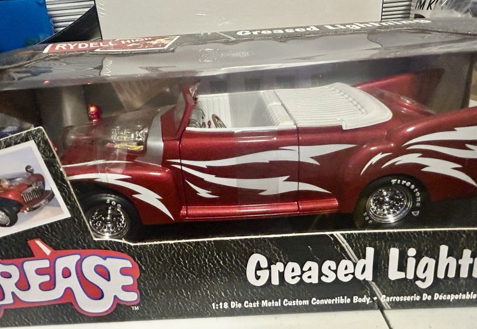 Collectable Rare Diecast Ertl Joyride Grease Greased Lightning 1:18 ...