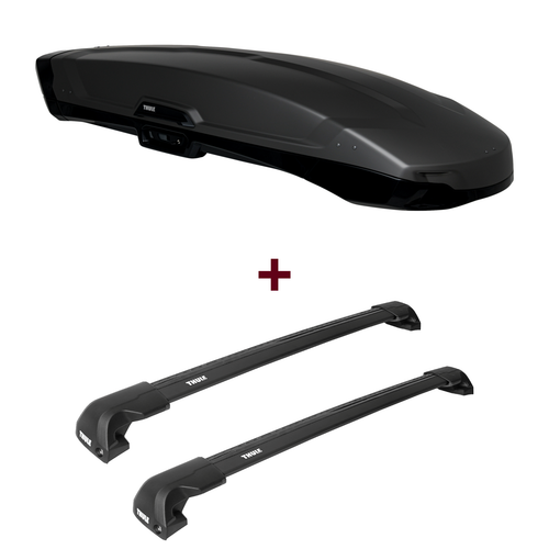 Dachbox Thule Vector L + Dachträger Thule für Audi A6 Avant Typ 4G/C7 ...