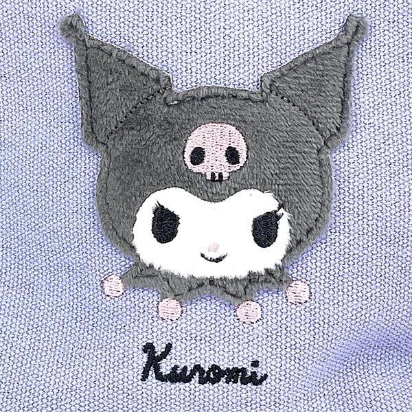 Sanrio Kuromi Ship Shape Pouch Fluffy Patch Small Item Holder Cosmetic ...