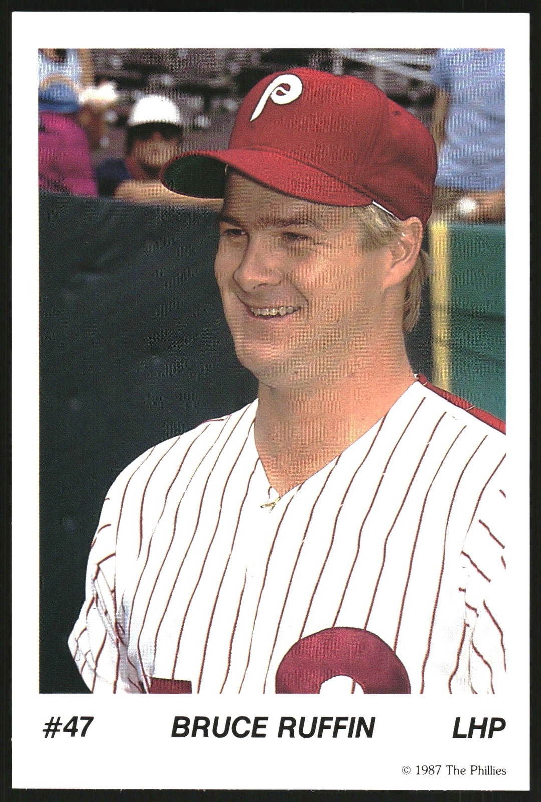 1987 Phillies Tastykake #47 Bruce Ruffin OVERSIZED | eBay