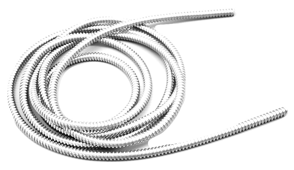 Flexible Wire Loom 1/4" Inside Diameter Stainless Steel 120" Long GG ...