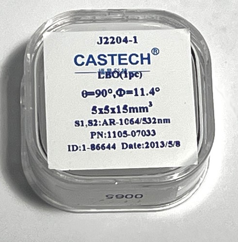 Castech large LBO Crystal 5x5x15mm AR 1064nm/532nm | eBay