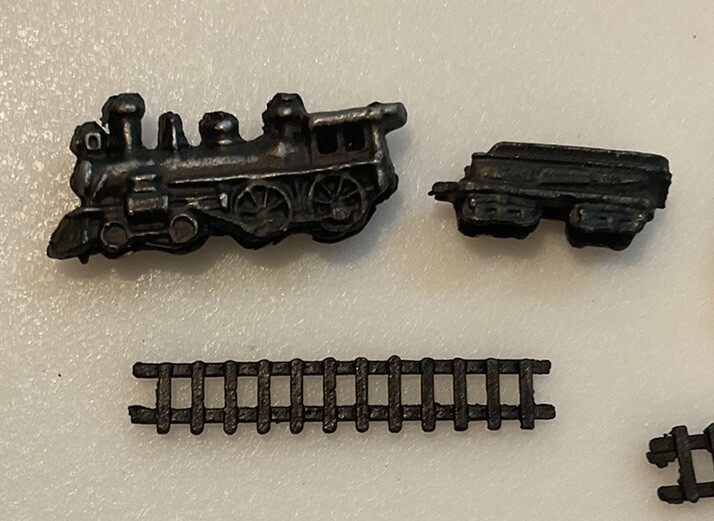 1920s Cracker Jack Toy Train 9 Pieces Engine Cars Track Set | eBay