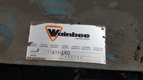 Wainbee Model HP 1291-160 hydraulic pump and reservoir with three phase ...