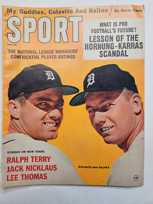 Sport Magazine July 1963 Al Kaline & Colavito Detroit Tigers | eBay
