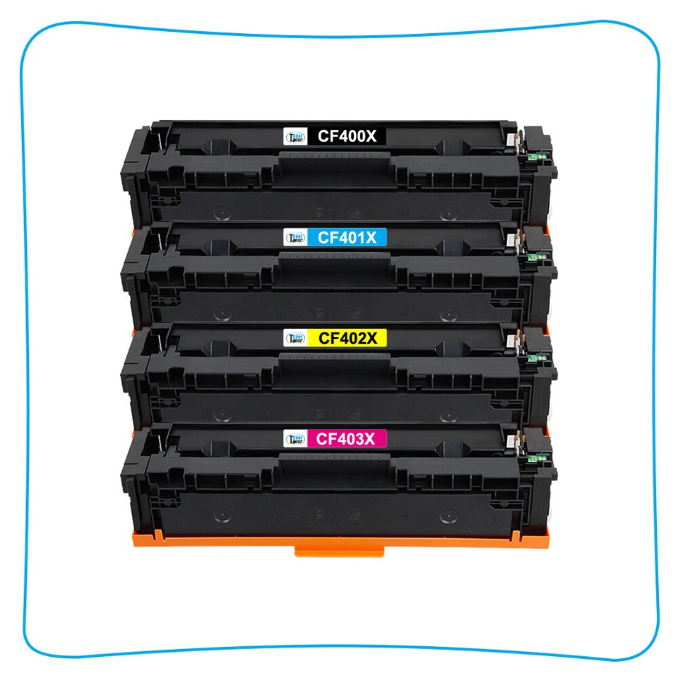 4 PACK Compatible For HP LaserJet Pro MFP M277dw M252dw Toner CF400X ...