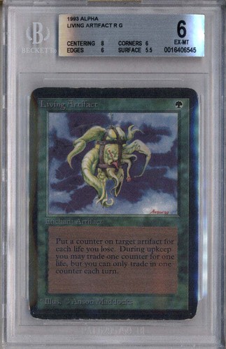 1993 Magic the Gathering Alpha Living Artifact R G BGS 6 | eBay