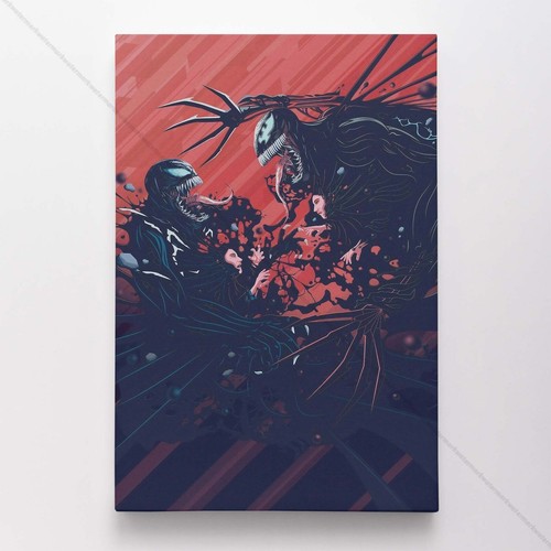 Venom Poster Canvas Movie Marvel Superhero Comic Tom Hardy Art Print ...