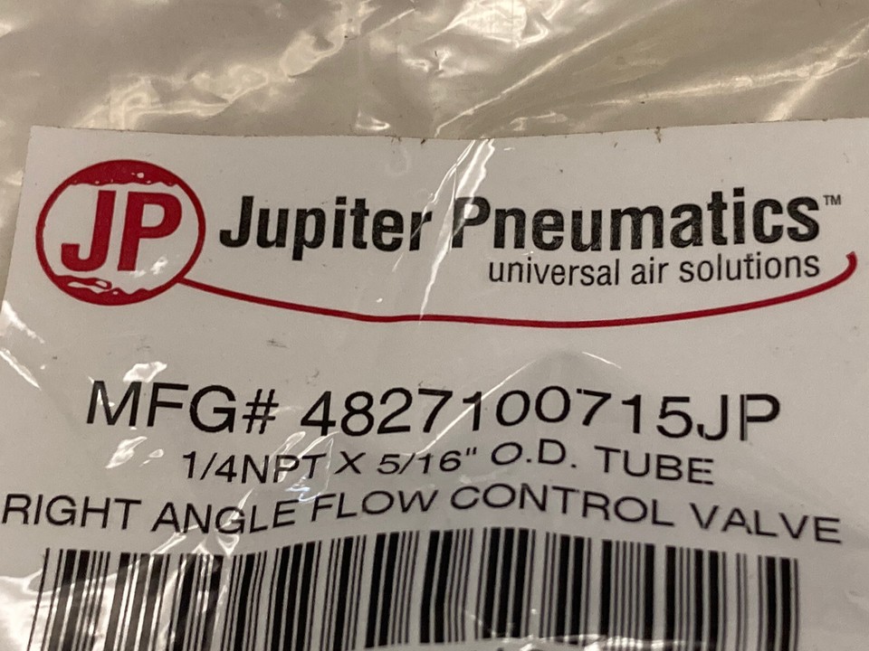 Jupiter Pneumatics,MFG# 4827100715JP,Right Angle Flow Control Valve | eBay