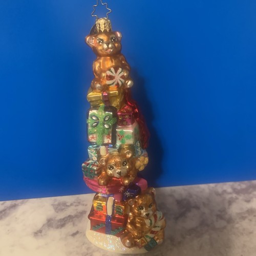 CHRISTOPHER RADKO Gifts Galore Christmas Ornament Presents Bears And ...