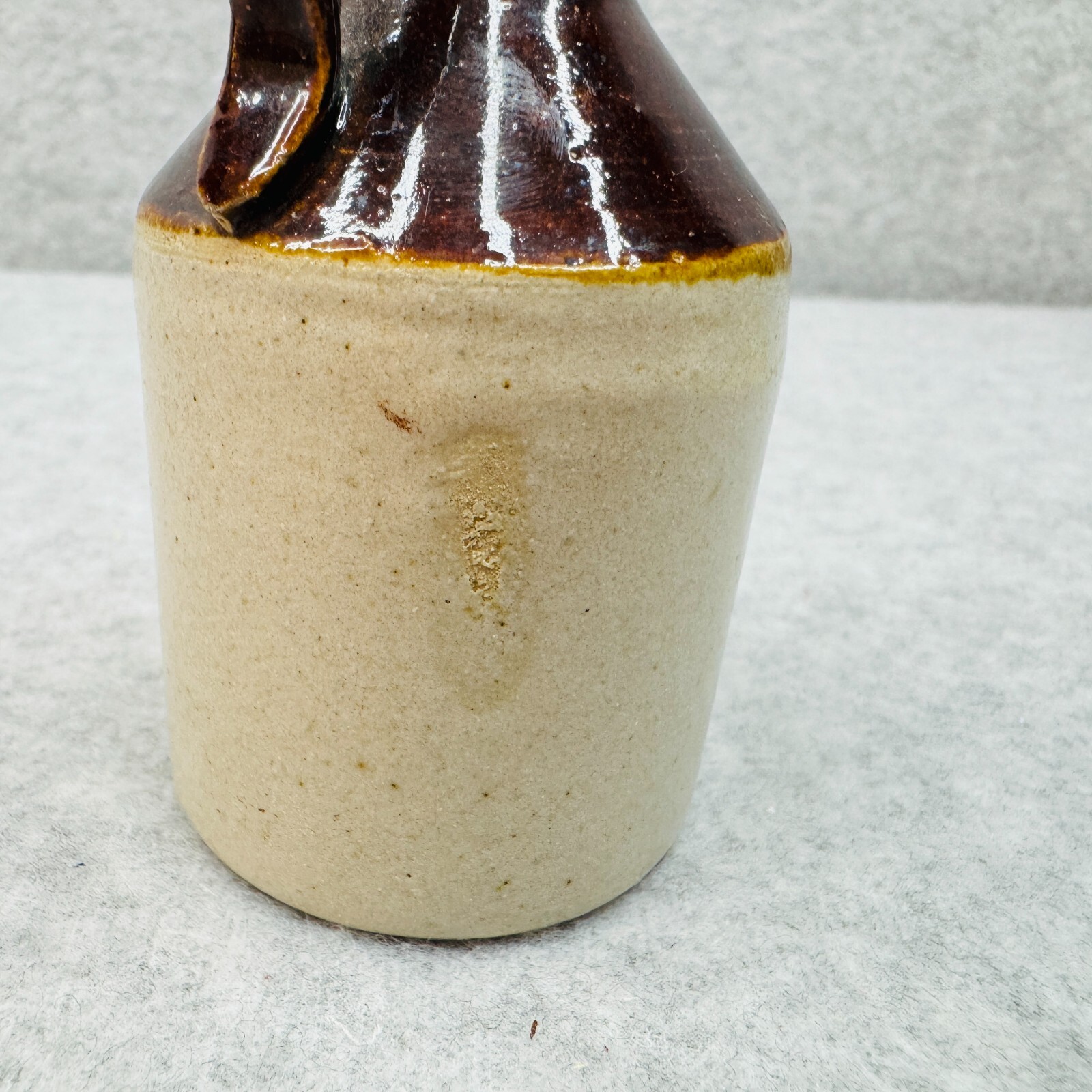 Mini Stoneware Jug with Handle Miniature Crock Vintage | eBay