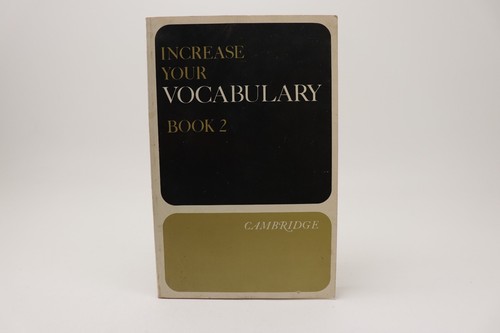 Increase Your Vocabulary: Book 2 By Phyllis Mathis, 1971 Cambridge Book ...