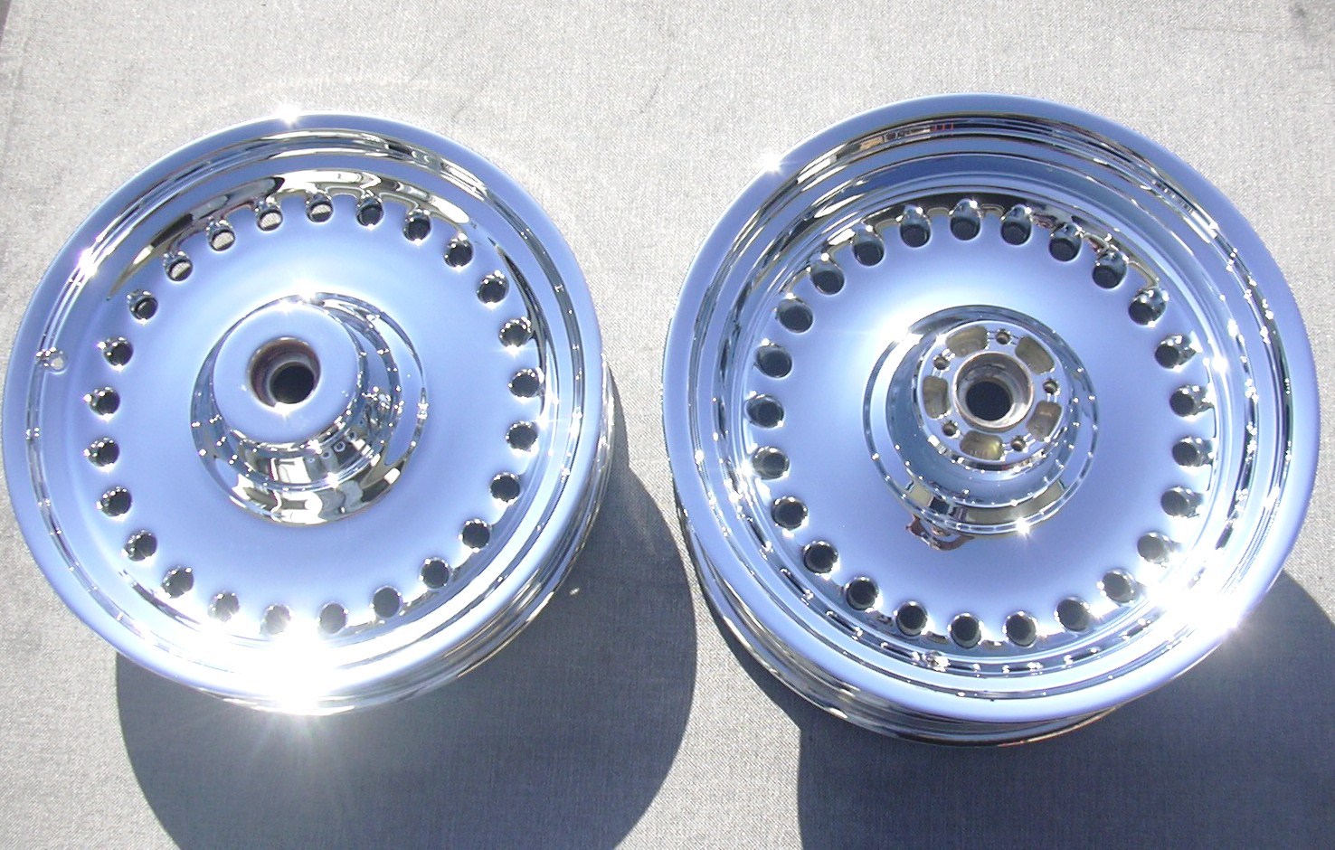 Harley Davidson Softail Fatboy FLSTF 2007 Chrome Wheels Rims Exchange ...