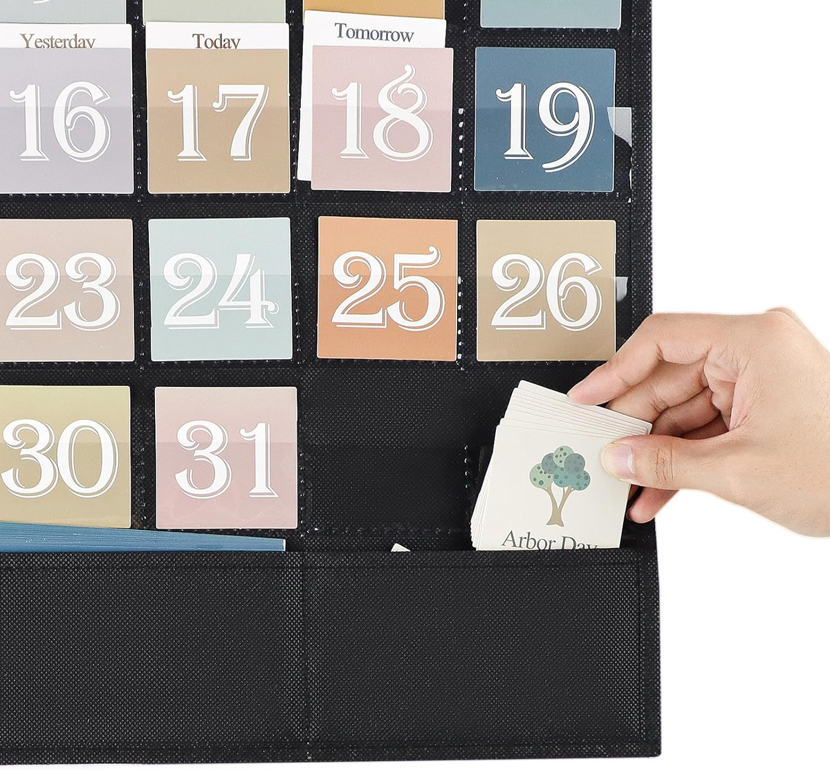 Calendar Whiteboard For Wall Classroom Calendar Pocket Chart Cards ...