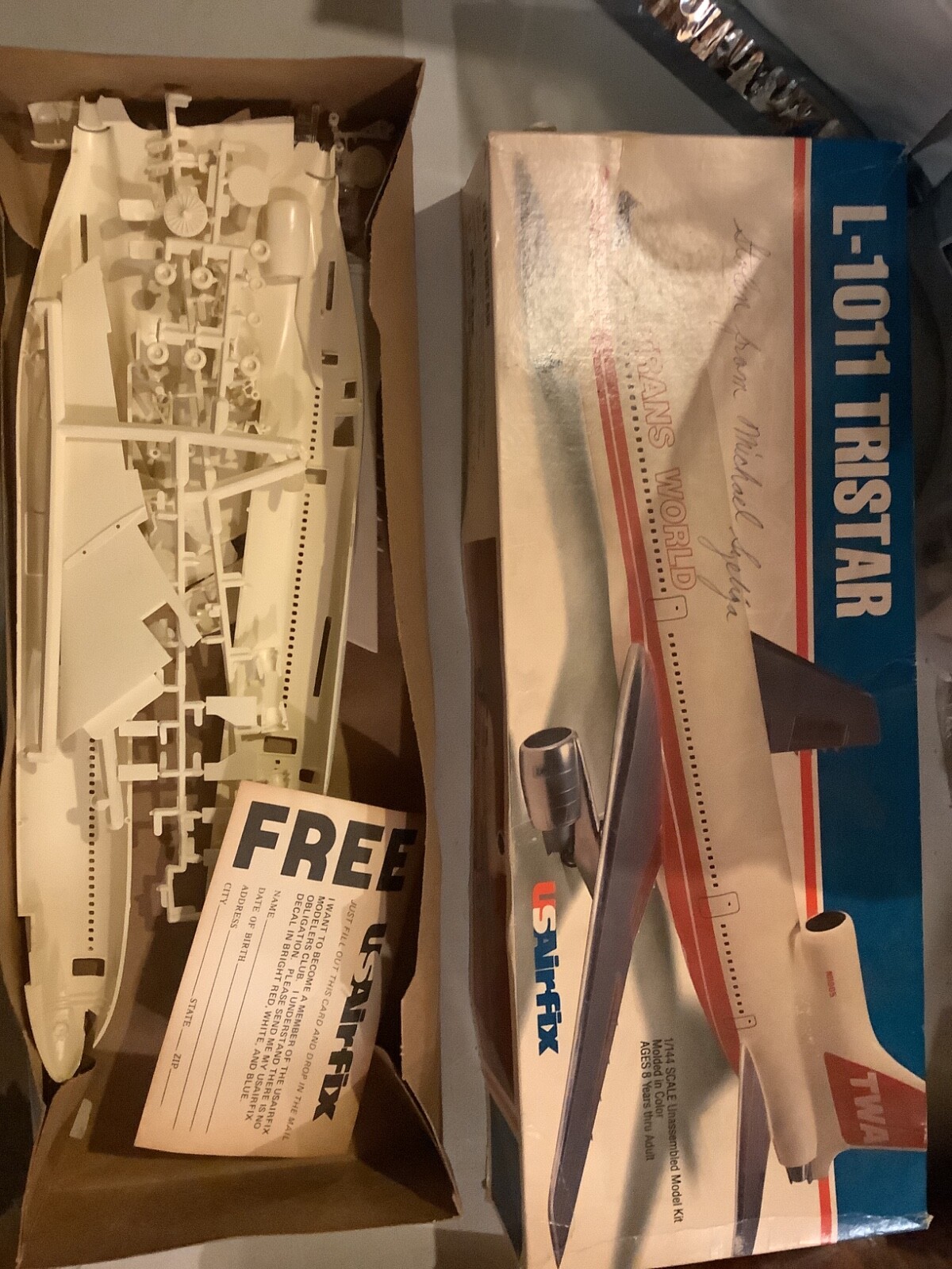 US Airfix TWA L-1011 TRISTAR 1/144 Scale Plastic Model Kit | eBay