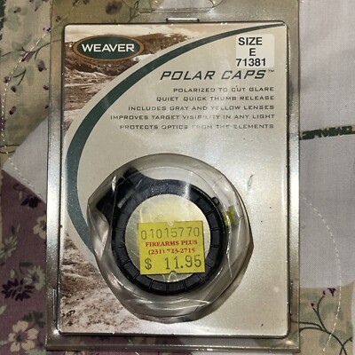 Weaver 71381 Polar Caps Polarized Scope Lens Cover Size E New 1.380-1. ...