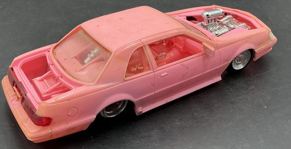 VINTAGE MODEL-REVELL 1990 FORD THUNDERBIRD FUNNY CAR DRAG CAR PINK | eBay