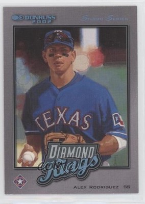 2002 Donruss Diamond Kings Inserts Studio Series /250 Alex Rodriguez # ...
