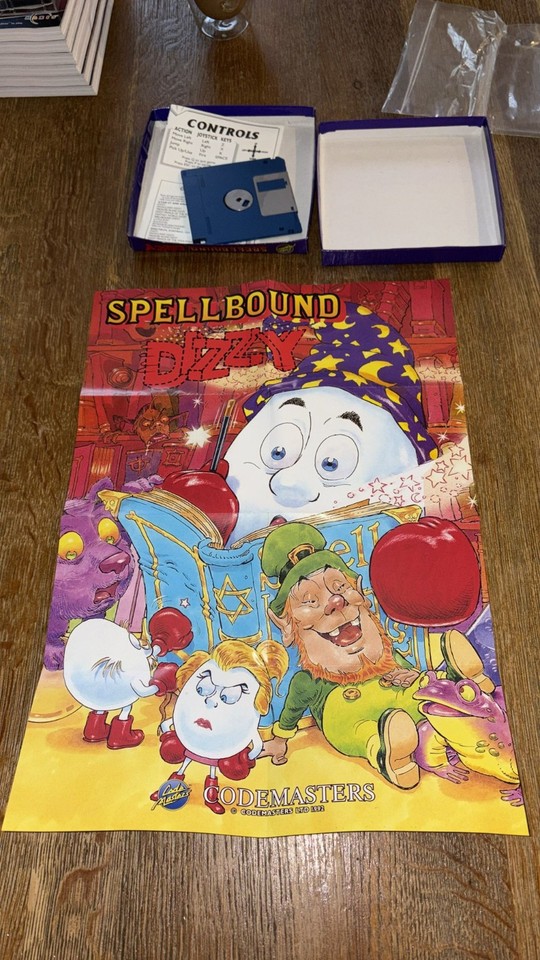 Commodore Amiga --Spellbound Dizzy Codemasters Including Poster and ...