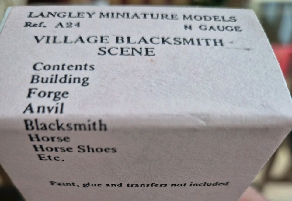 Langley Miniature Models N Gauge Village Blacksmith Scene Tin/lead ...