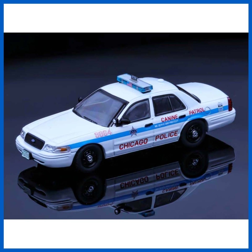 Rollin 1:64 Ford CV Chicago Police Department CPD Model Diecast Metal ...