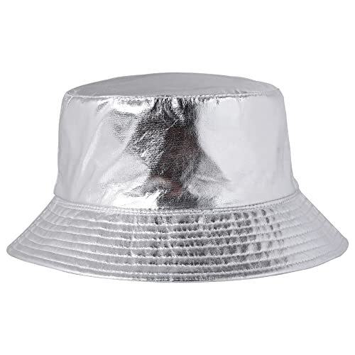Unisex Metallic Bucket Hat Waterproof Holographic Medium-Large A2-2 Pcs ...