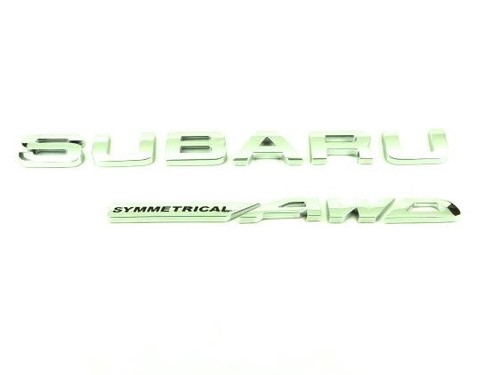 Genuine New SUBARU AWD SYMMETRICAL BOOT BADGE Rear Logo Emblem Impreza ...
