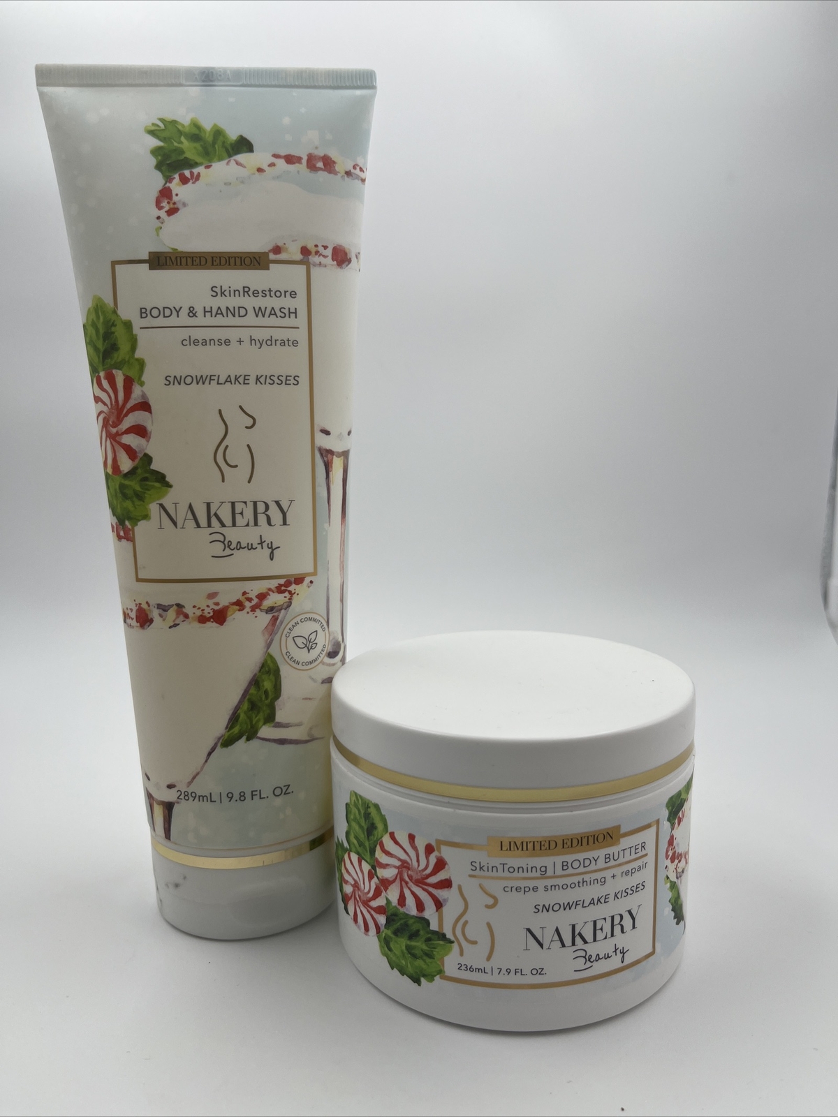 Nakery Beauty Snowflakes Kisses Hydration Body Butter & Body Wash ...