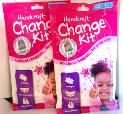Handcraft Change Kits for Girl Potty Training Daycare School Travel 3T ...