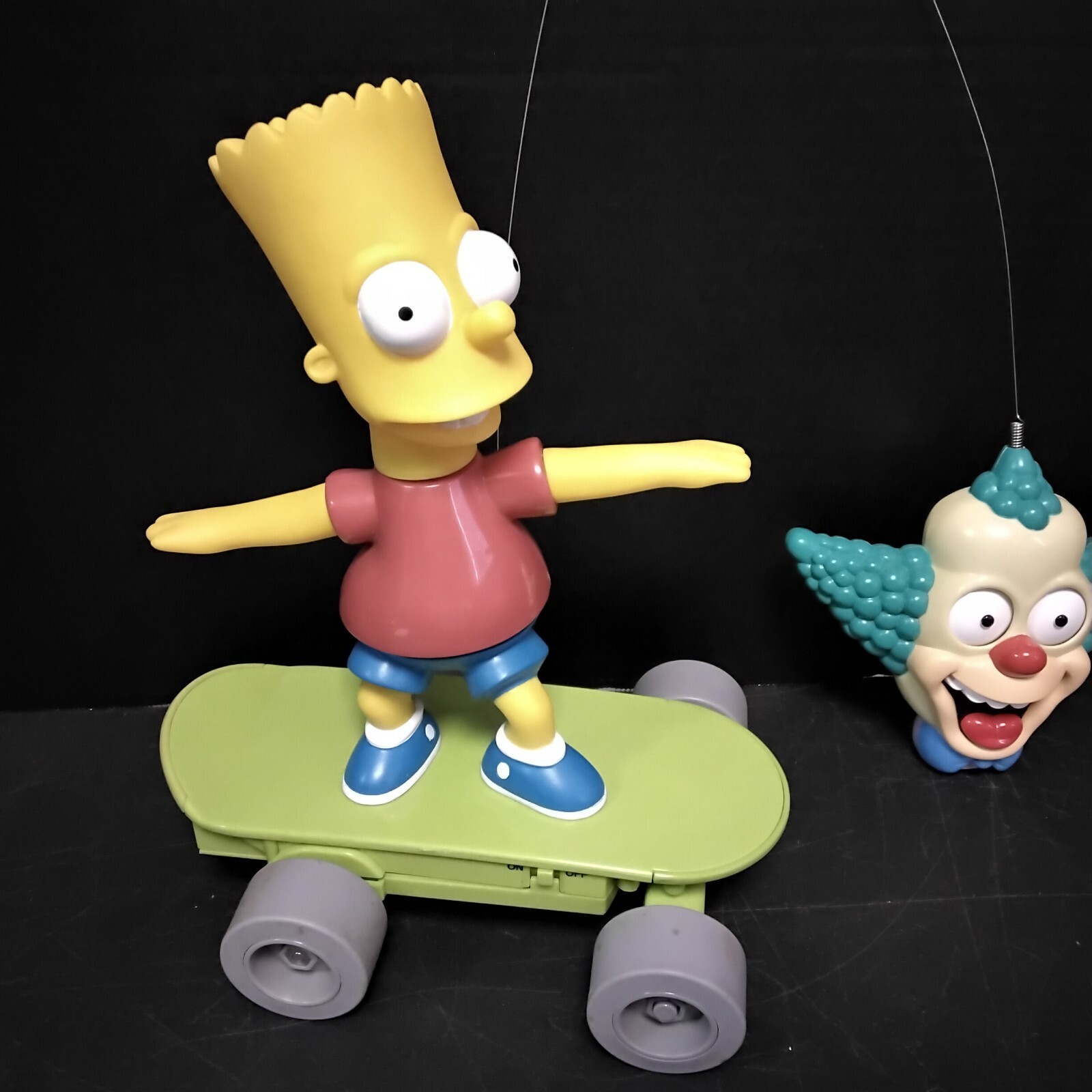 BART SIMPSON REMOTE CONTROL SKATEBOARD WITH KRUSTY REMOTE CONTROL ...