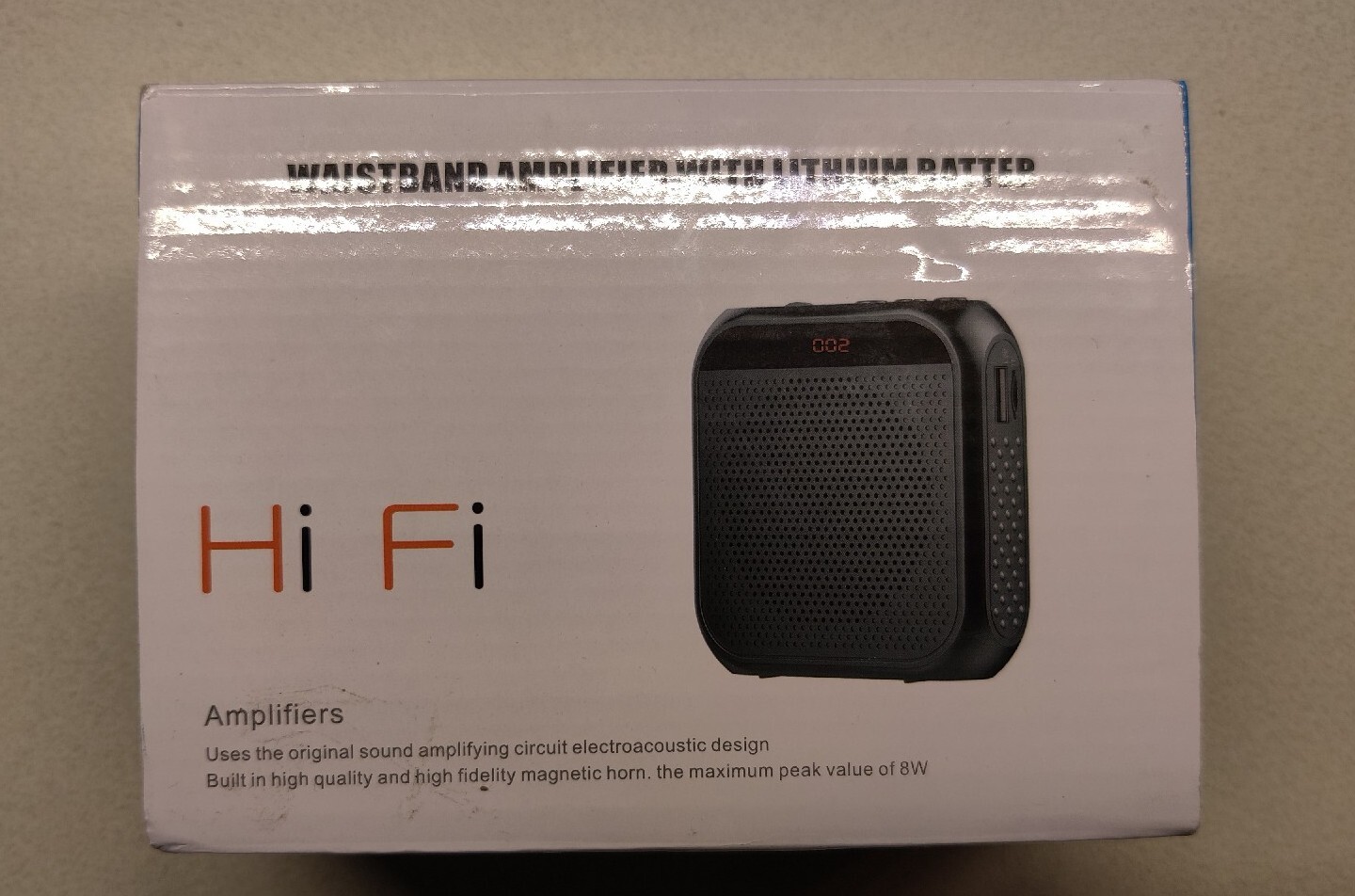 Rose gold Waistband Amplifier with Lithium Battery 8w 3inch Woofer Bass ...