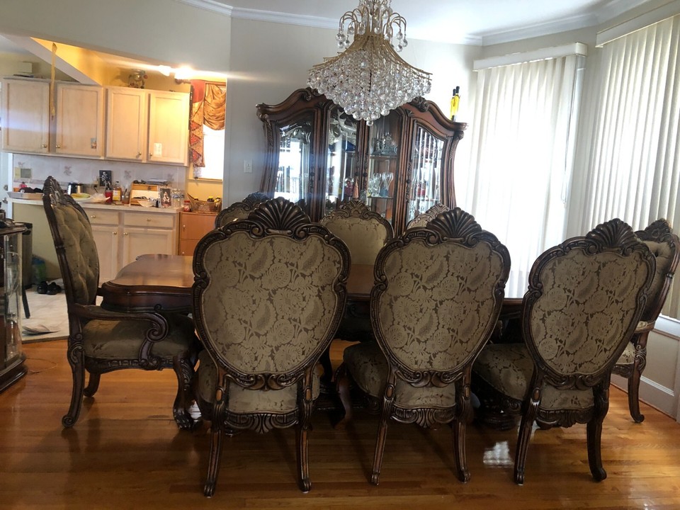Aico/Michael Amini Chateau Beauvais 11piece Rectangular Dining set in ...