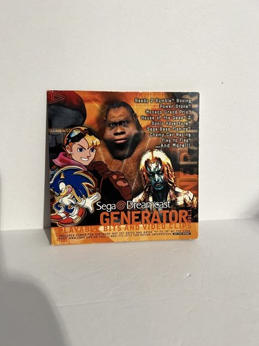 GENERATOR VOL. 1 PLAYABLE BITS AND VIDEO CLIPS Demo Disc (Sega ...