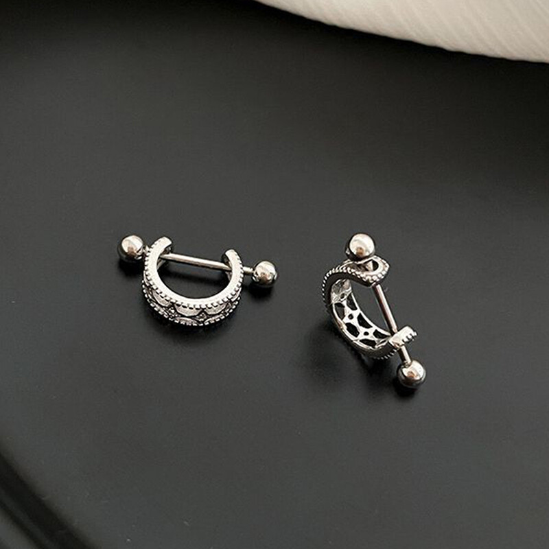 1Pair Cool Earring for Women Ear Bone Nail Cartilage Earring Spiral ...