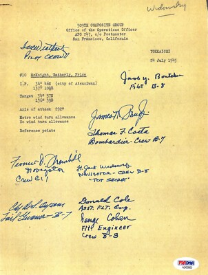 509TH COMPOSITE GROUP MULTI SIGNED YOKKAICHI DOCUMENT PSA DNA AD03563 ...