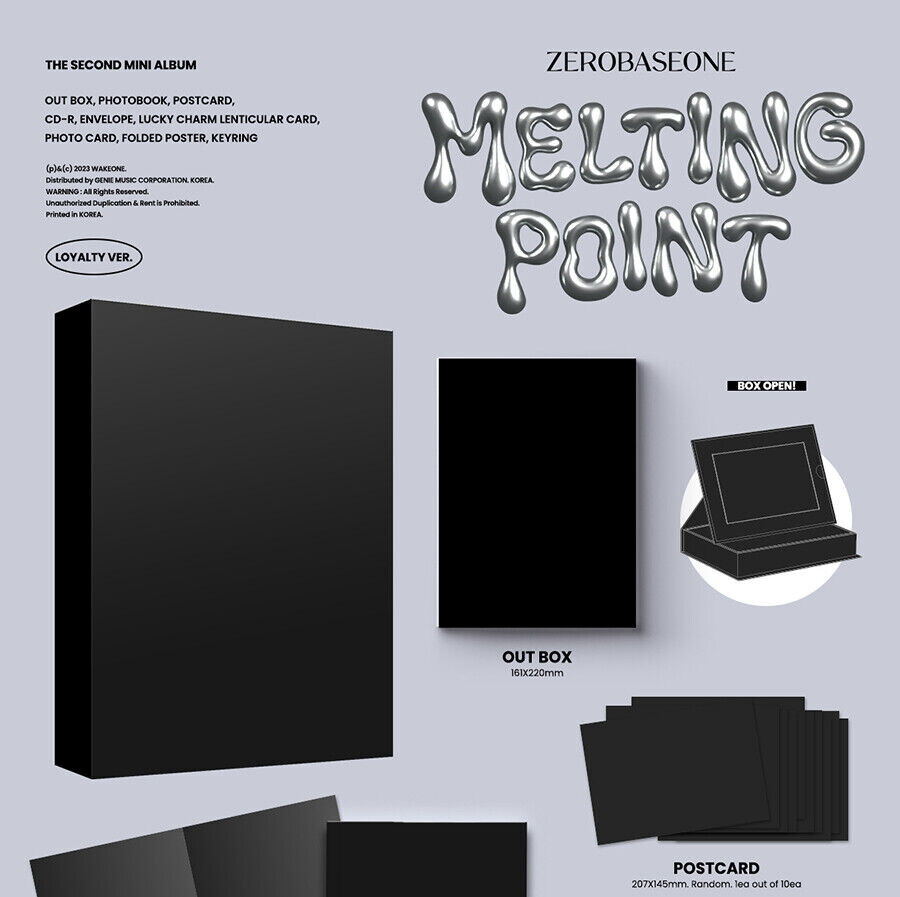 ZEROBASEONE [MELTING POINT] 2nd Mini Album CD+PhotoBook+Card+PreOrder ...