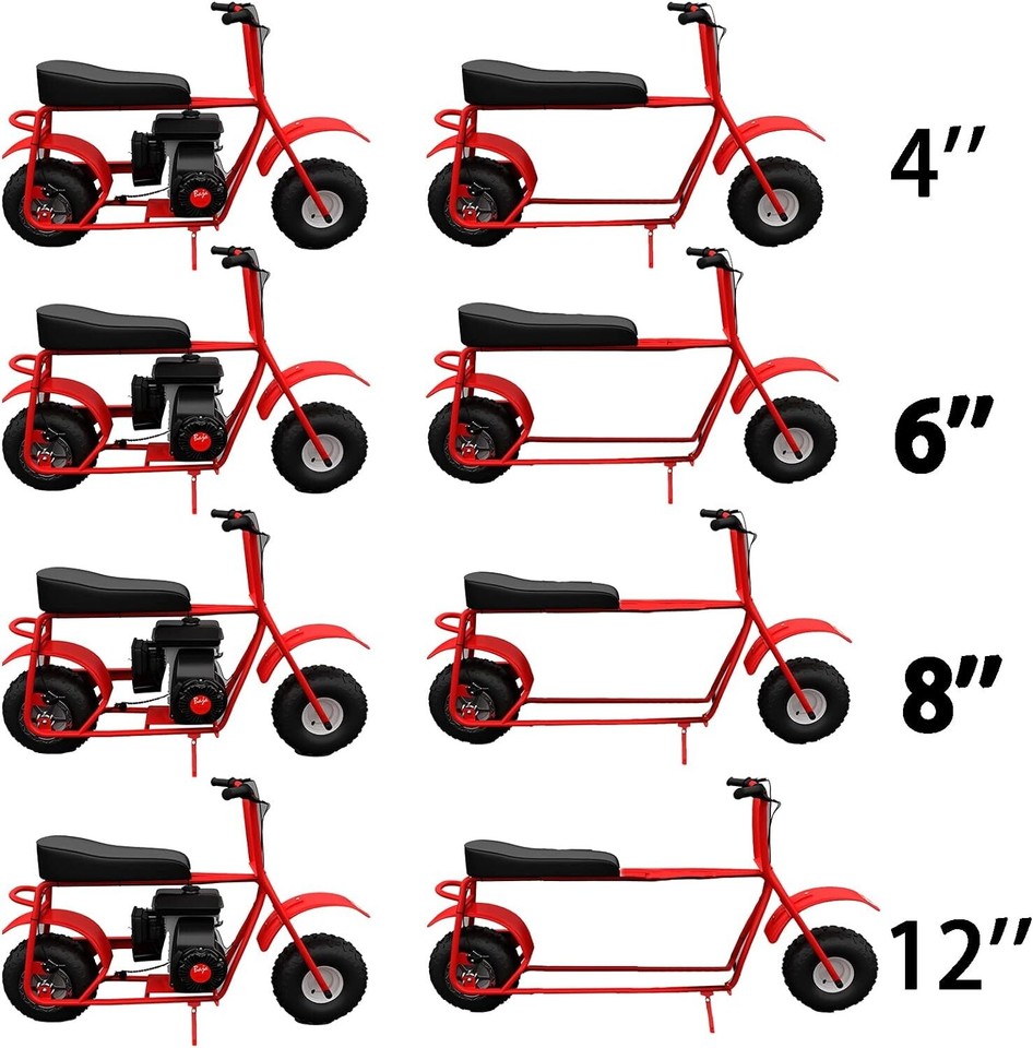 6 Inch Mini bike 7/8 Frame Extension Stretch Kit For Azusa Baja Doodle ...
